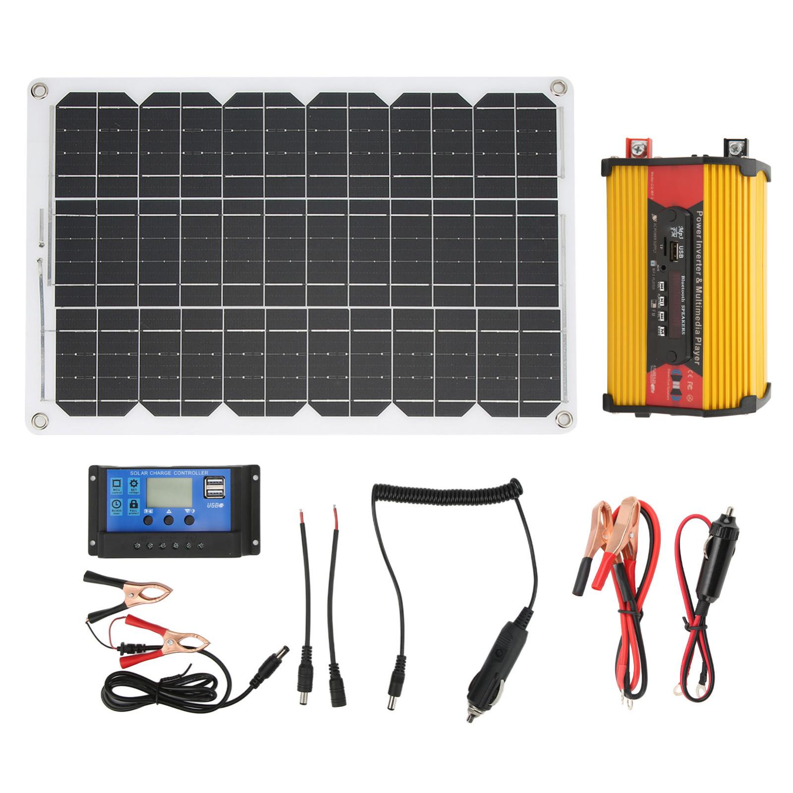 Kit de panel solar con inversor, reproductor multimedia mp3. | Leroy Merlin