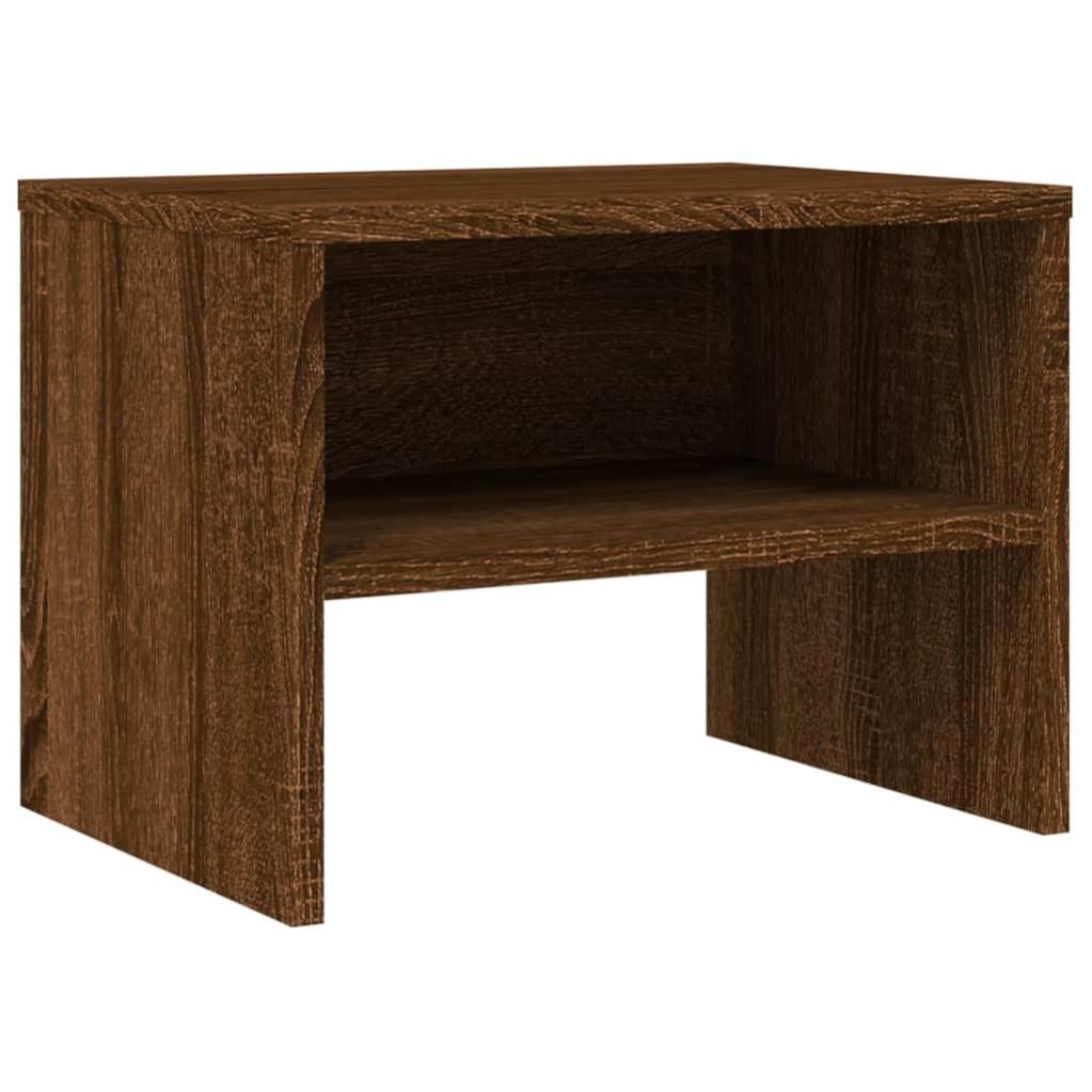 Table de chevet Chêne marron 40x30x30 cm Bois d'ingénierie | Leroy Merlin