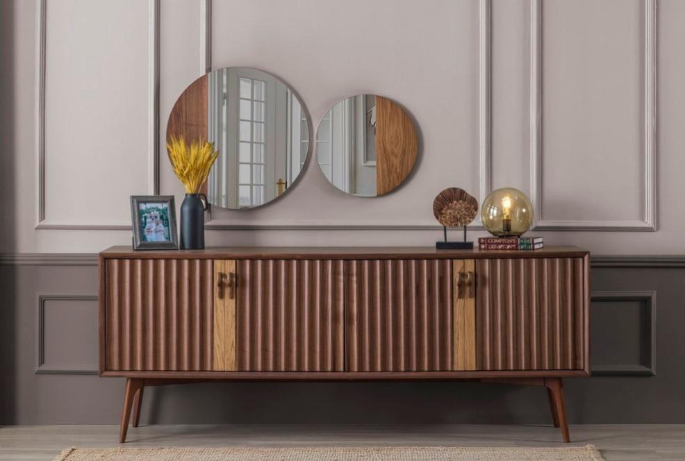 Buffet SCALA 4 portes 220 cm bois | Leroy Merlin