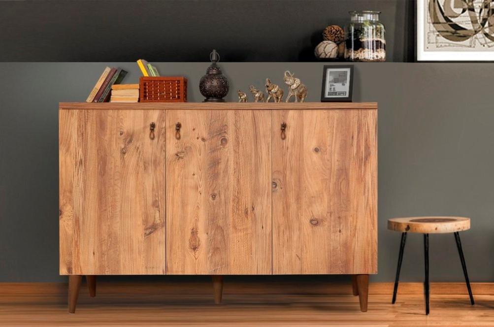 Buffet MOTTO 3 portes 128 cm chêne | Leroy Merlin