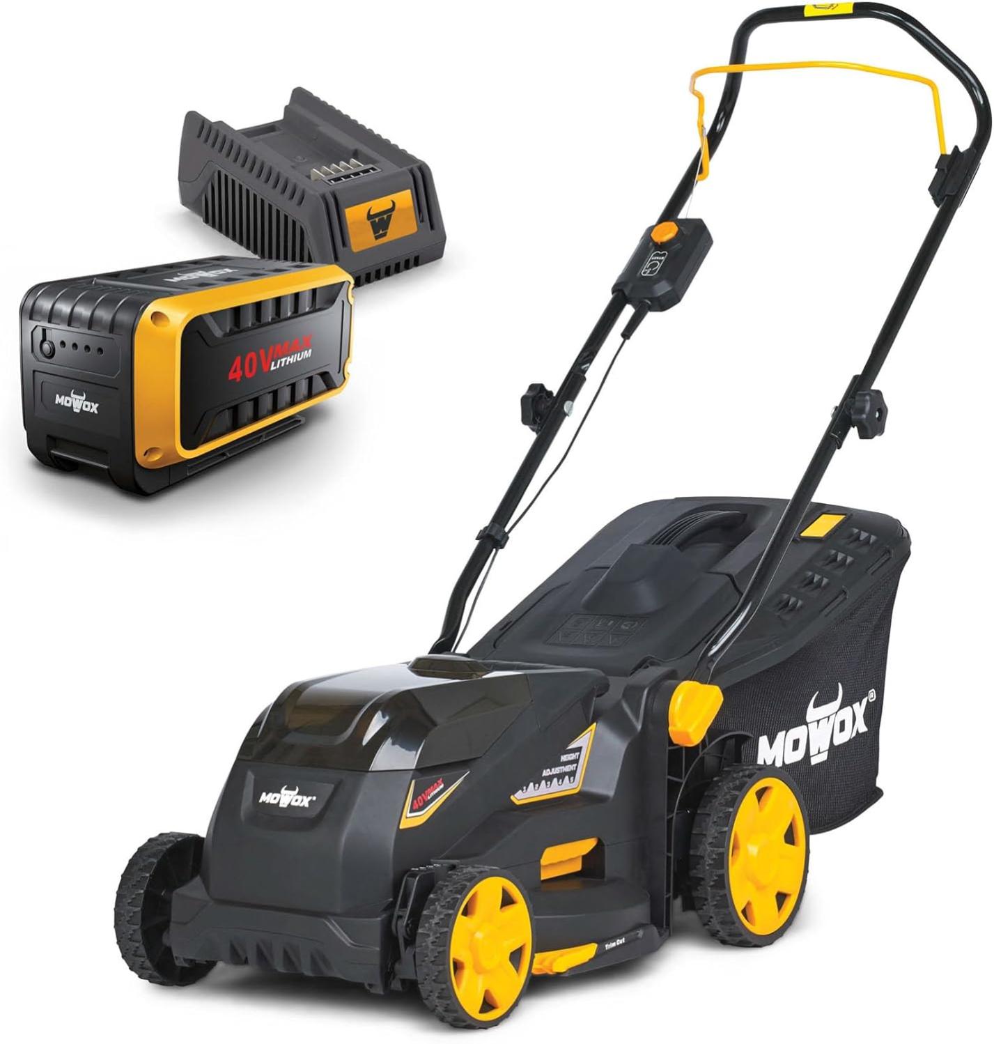 Tondeuse à gazon sans fil MOWOX EM 3440 PX-Li livrée avec batterie ...