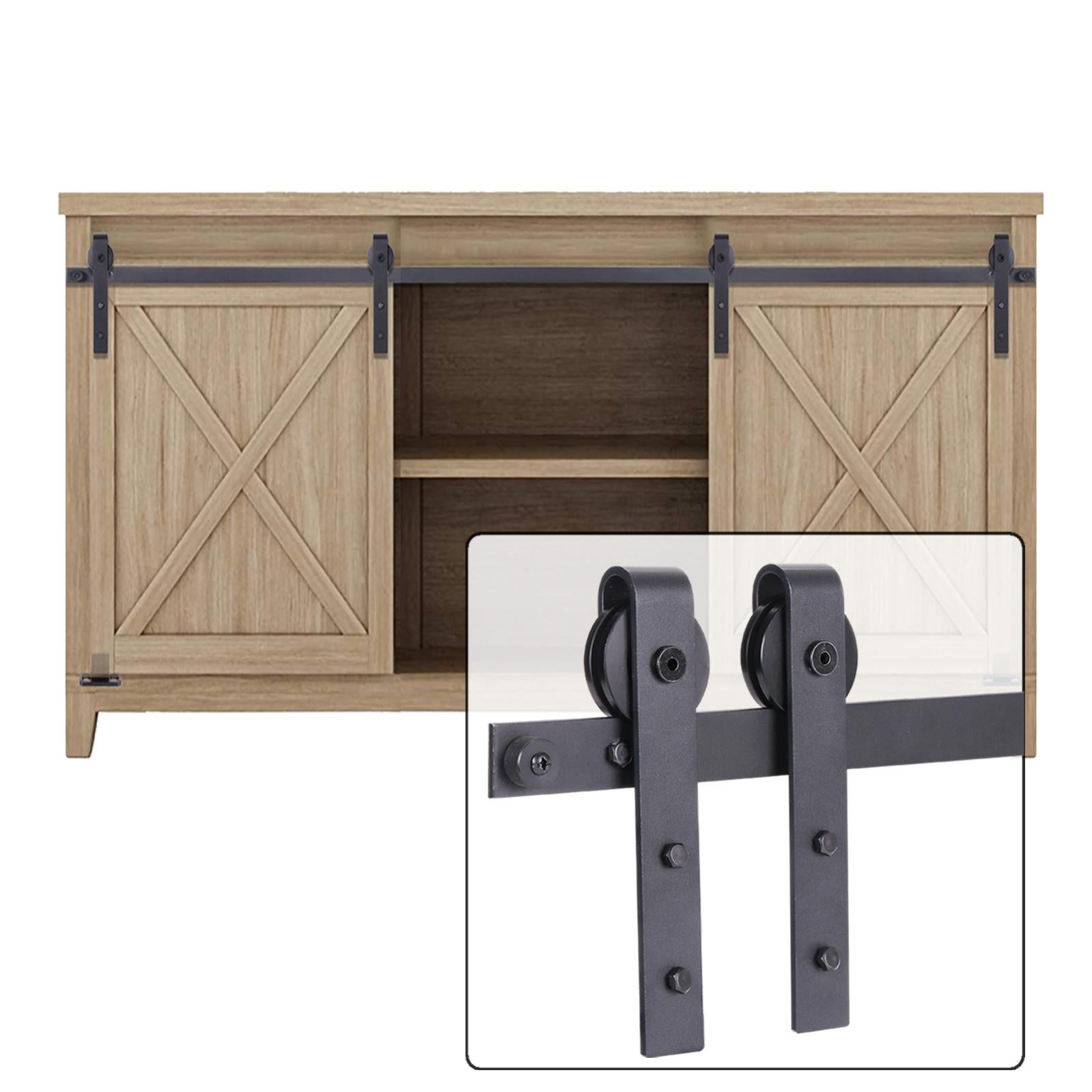 Quincaillerie Kit de Rail Roulettes pour Porte Coulissante Industriel ...