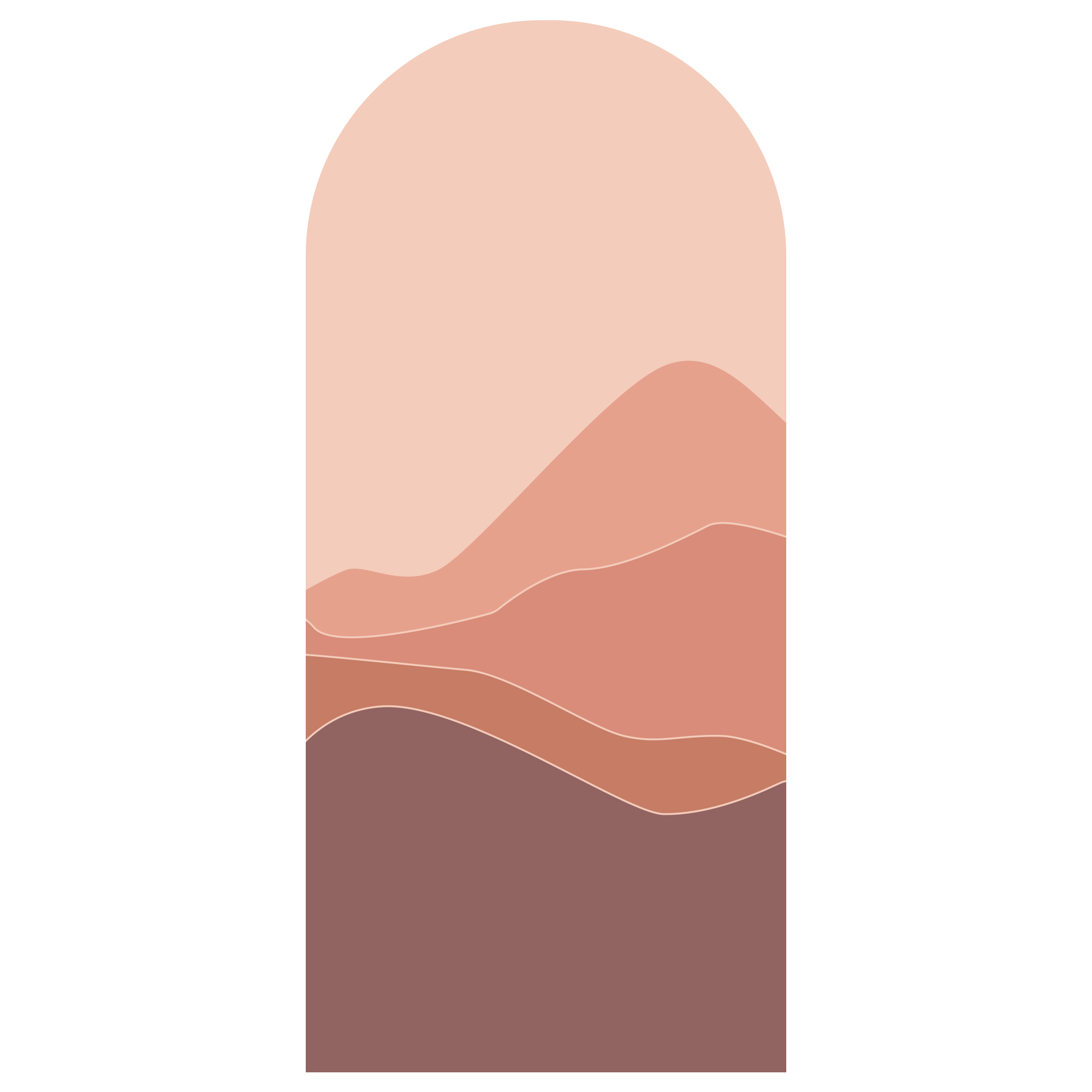 Sticker arche terracotta 225x102cm | Leroy Merlin