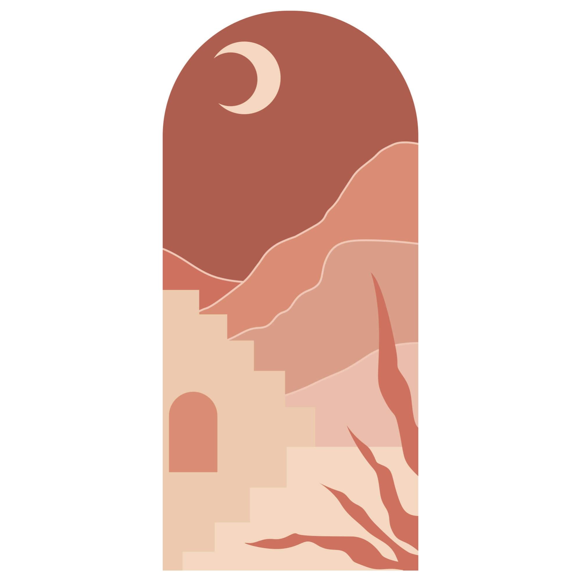 Sticker mural arche terracotta 100x45cm | Leroy Merlin