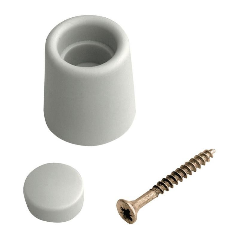 Tampon de porte D.29mm H.35mm gris a visser | Leroy Merlin