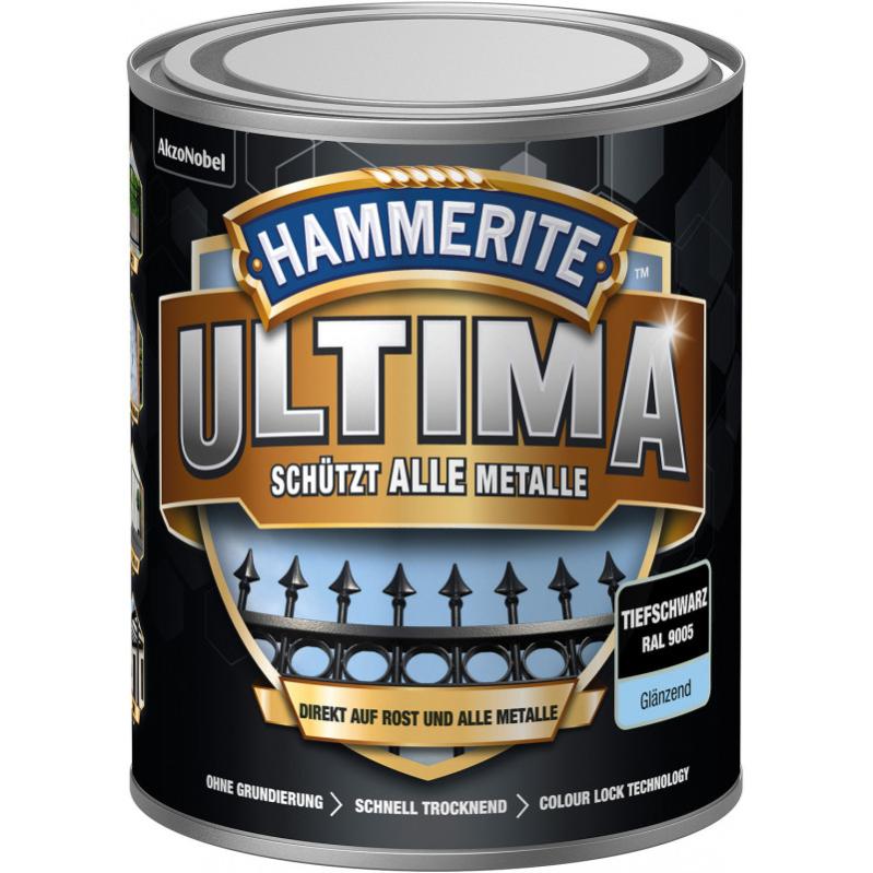Laque de protection des métaux matt Ultima (WB) 750 ml noir profond ...