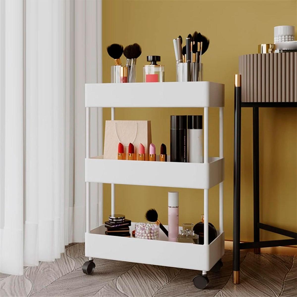 Carrito de Almacenamiento Slim 3 Alturas 62x40.5x22.5cm Blanco | Leroy ...