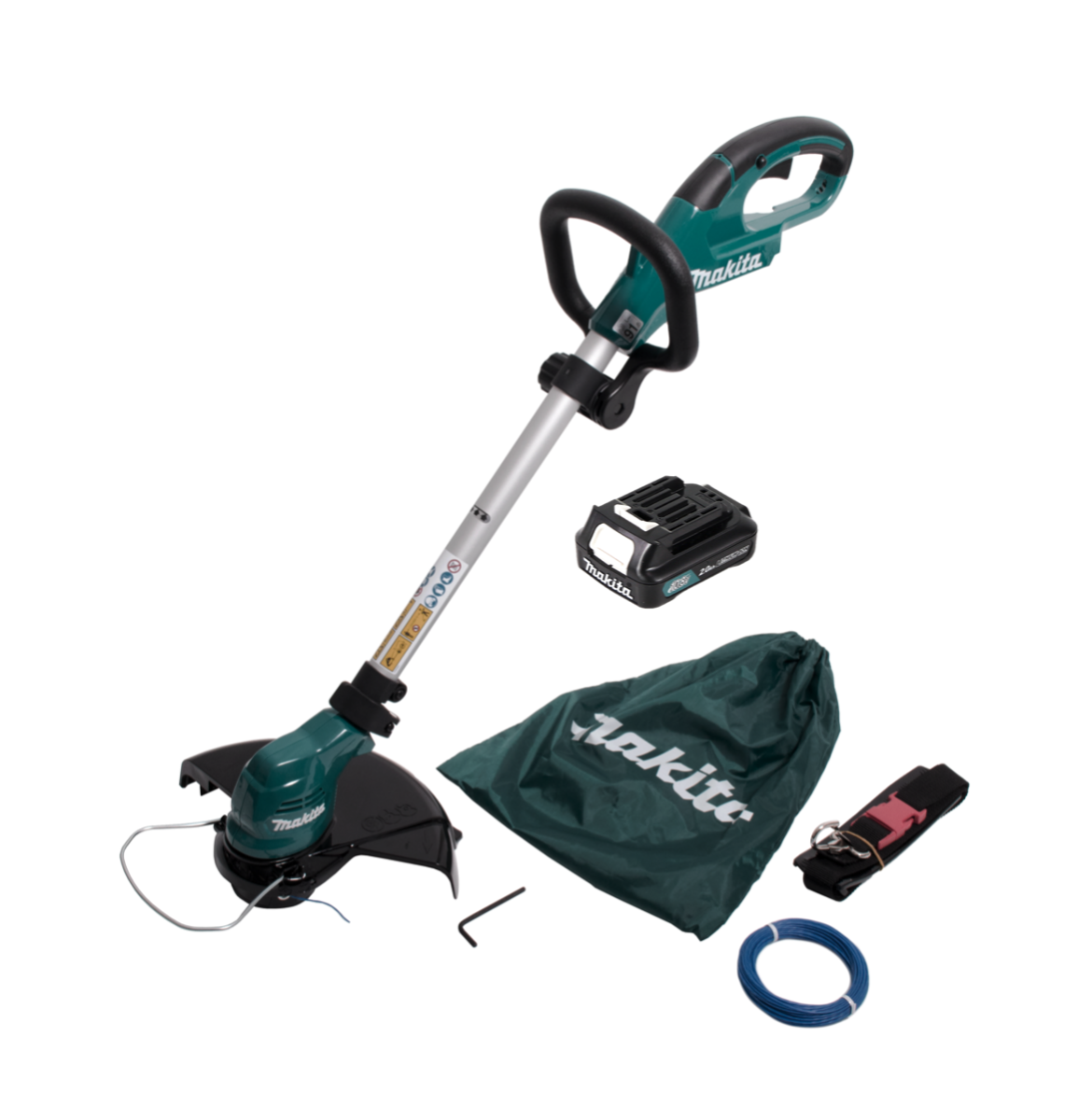 Makita UR 100 DA1 Coupe-bordures sans fil 10,8V + 1x batterie 2,0Ah + 1x tête de fil et ...