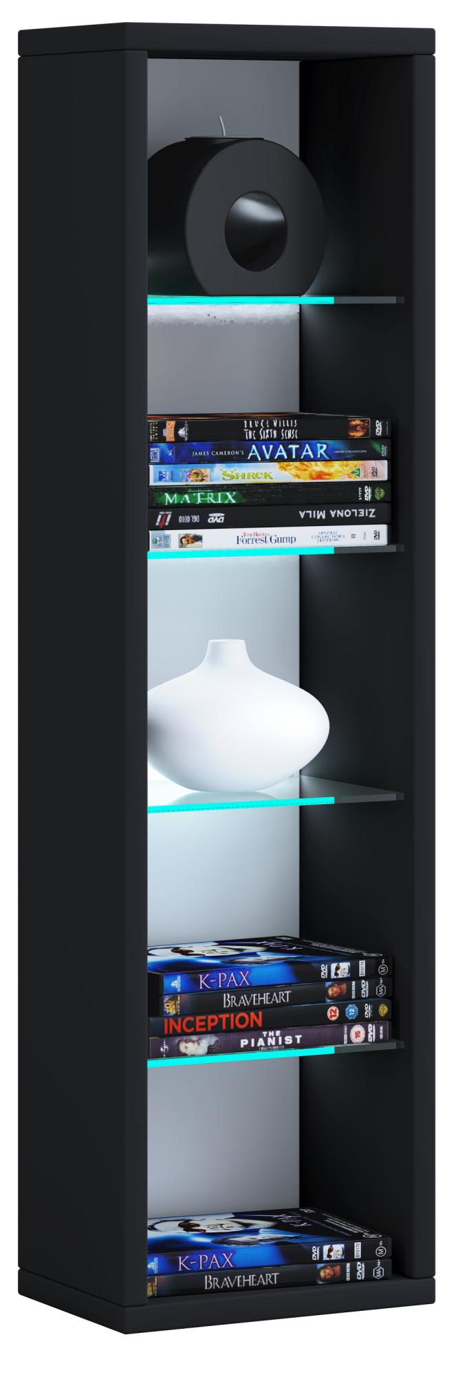 RasitoL bibliothèque accroché au mur 5 tablettes noir. | Leroy Merlin