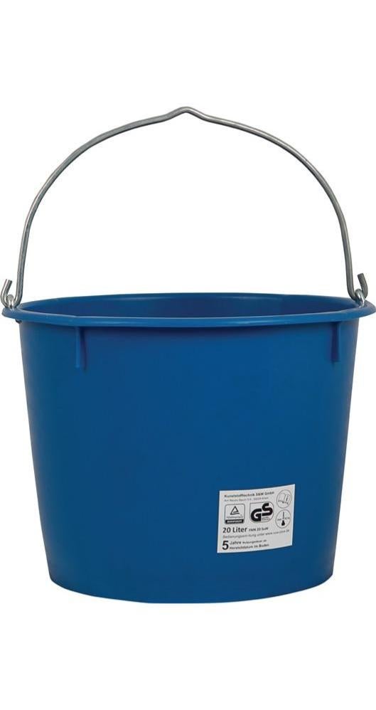 Seau de chantier 20 L lourd bleu plastique spécial | Leroy Merlin