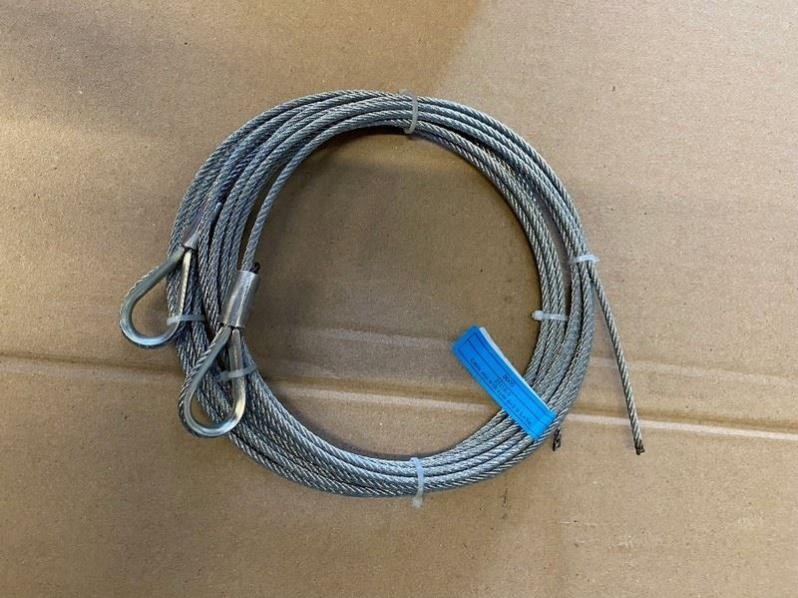 Paire de câble acier assemblé diamètre:4mm, longueur 6 m / 1770N/mm² ...