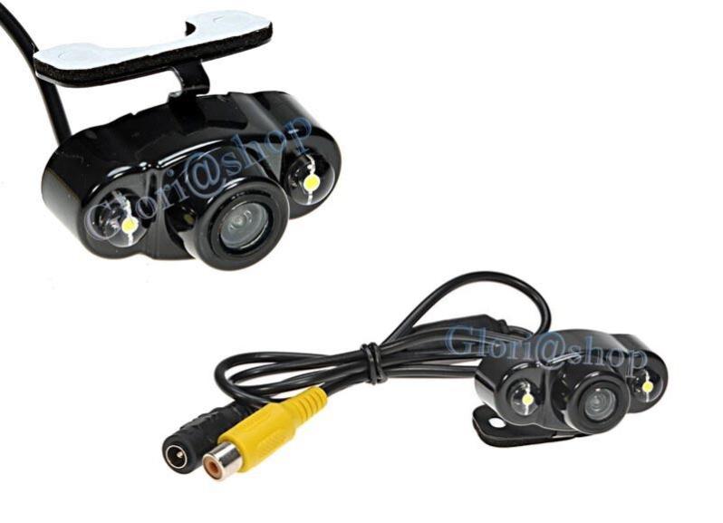 TELECAMERA RETROMARCIA 2 LED VISIONE NOTTE CAMERA A COLORI STAFFA X ...