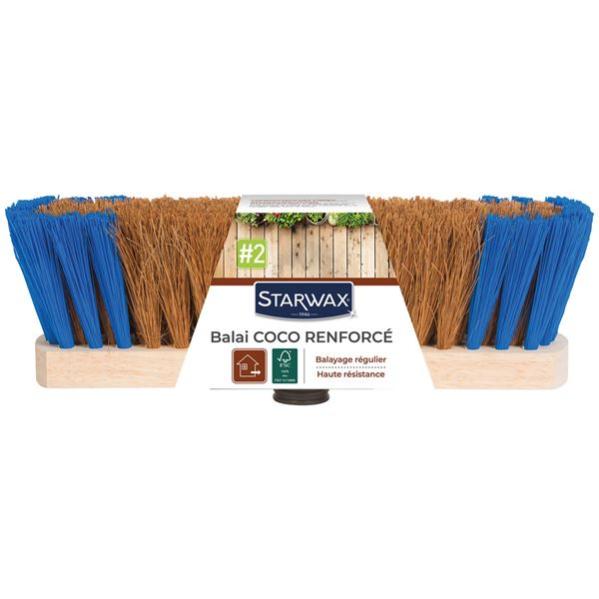 STARWAX - Balai coco renforcé sols extérieurs + douille | Leroy Merlin