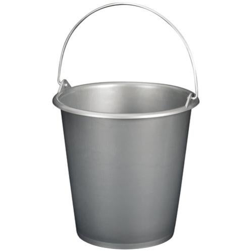 ALUMINIUM ET PLASTIQUE - Seau de ménage avec anse en métal - 5 L - gris ...