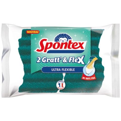 SPONTEX - Eponge gratte & flex ultra flexible non rayante | Leroy Merlin