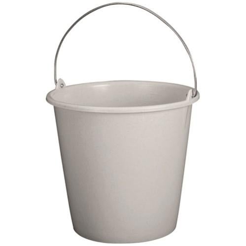 ALUMINIUM ET PLASTIQUE - Seau de ménage gradué - 10 L - gris moucheté ...