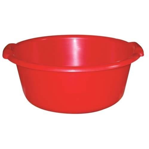 ALUMINIUM ET PLASTIQUE - Bassine ronde 11L - D: 36.5cm - H 14cm - rouge ...