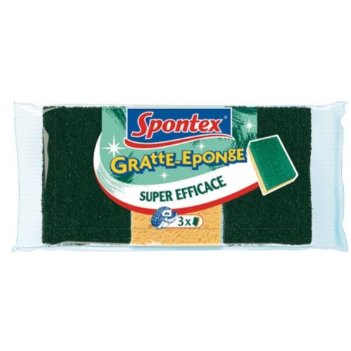 SPONTEX - Lot de 3 éponges Gratte-Eponge Super Efficace | Leroy Merlin