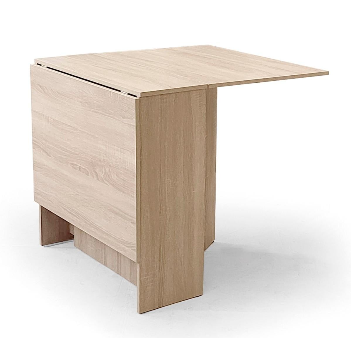 Table à manger d'appoint, table de salon extensible coloris chêne ...