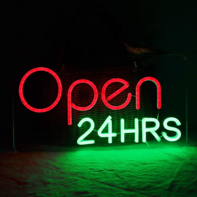 Neon LED Open Néon Lettre Art Mural Enseigne Lumineuse Ouverte USB ...
