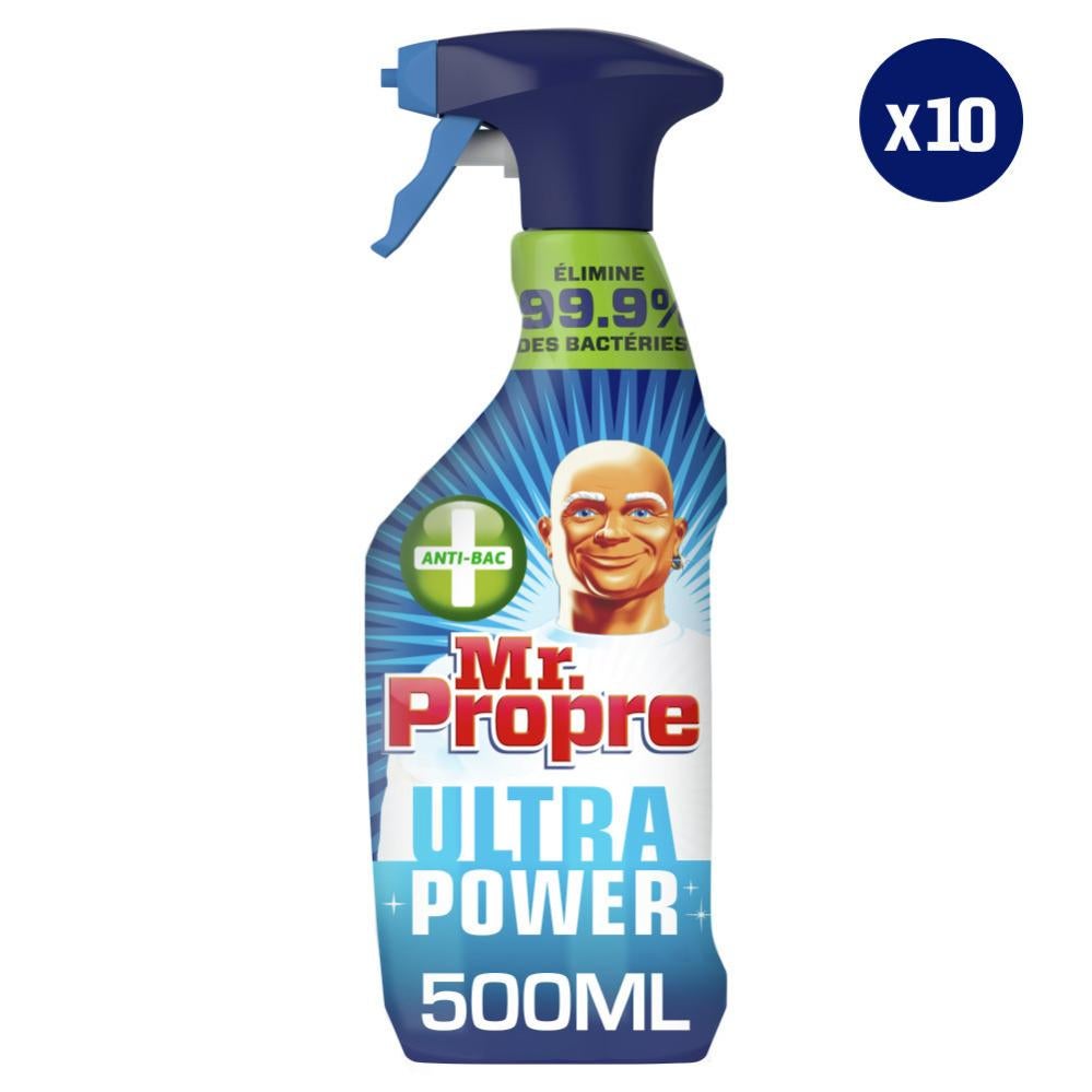 10 Sprays Ultra Antibacterien 500ml, Mr. Propre | Leroy Merlin