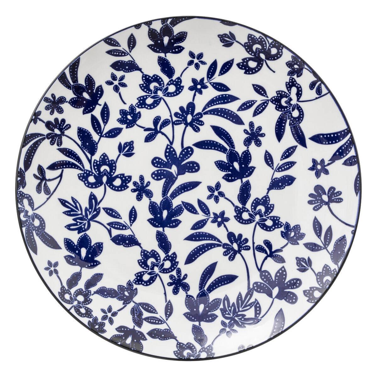 Assiette de table avec motif floral MARIA, en porcelaine, Ø 27 cm ...