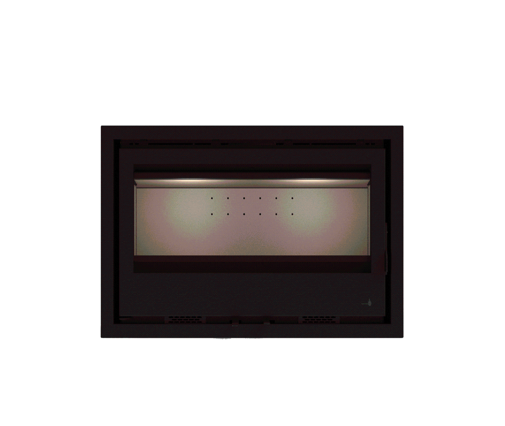 TERMOFOC - Inserto Camino a Legna Ventilato Modello LAGOS C795 de 8 kW ...