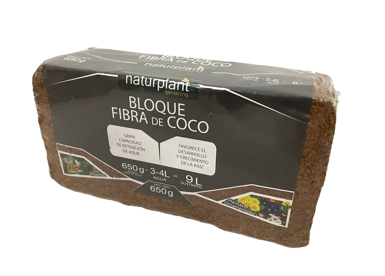 Pastilla 650 gr. fibra de coco - Marrón - 6 unidades | Leroy Merlin