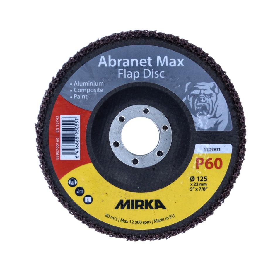 Mirka ABRANET MAX T29 Disque à lamelles 125mm, 22 mm, ALOX 60, pour ...