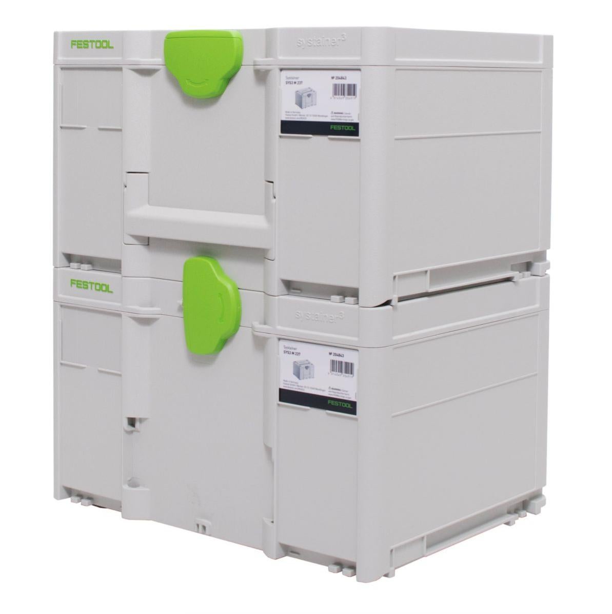 Festool SYS3 M 337 Set de Coffrets Systainer 396 x 296 x 337 mm - 32,4 ...