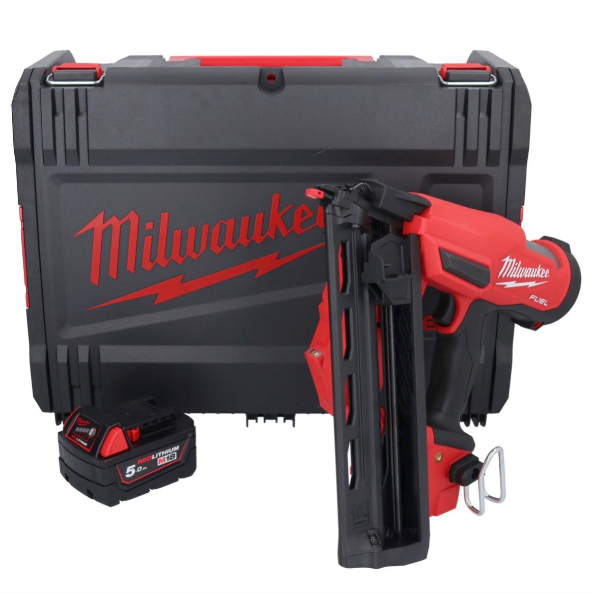 Milwaukee M18 FN16GA-501X cloueur sans fil 18 V 32 - 64 mm Brushless ...