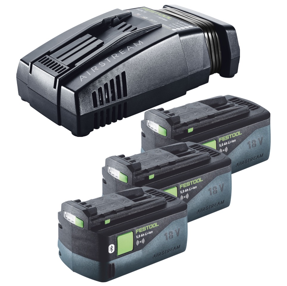 Festool Set Énergie : 3x Batteries BP 18 Li 5,0 ASI EU 5,0Ah 18V ...