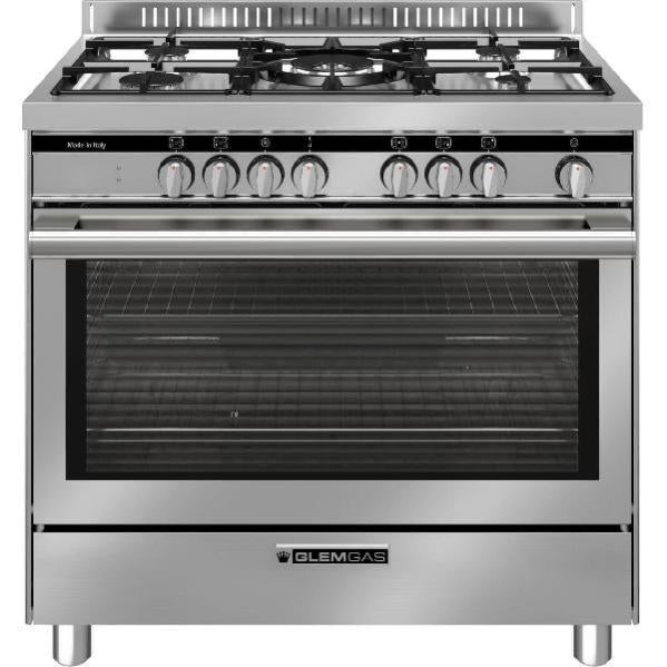 Glem Gas ST965MI Cucina a Gas 5 Fuochi Forno Elettrico Multifuzione con ...