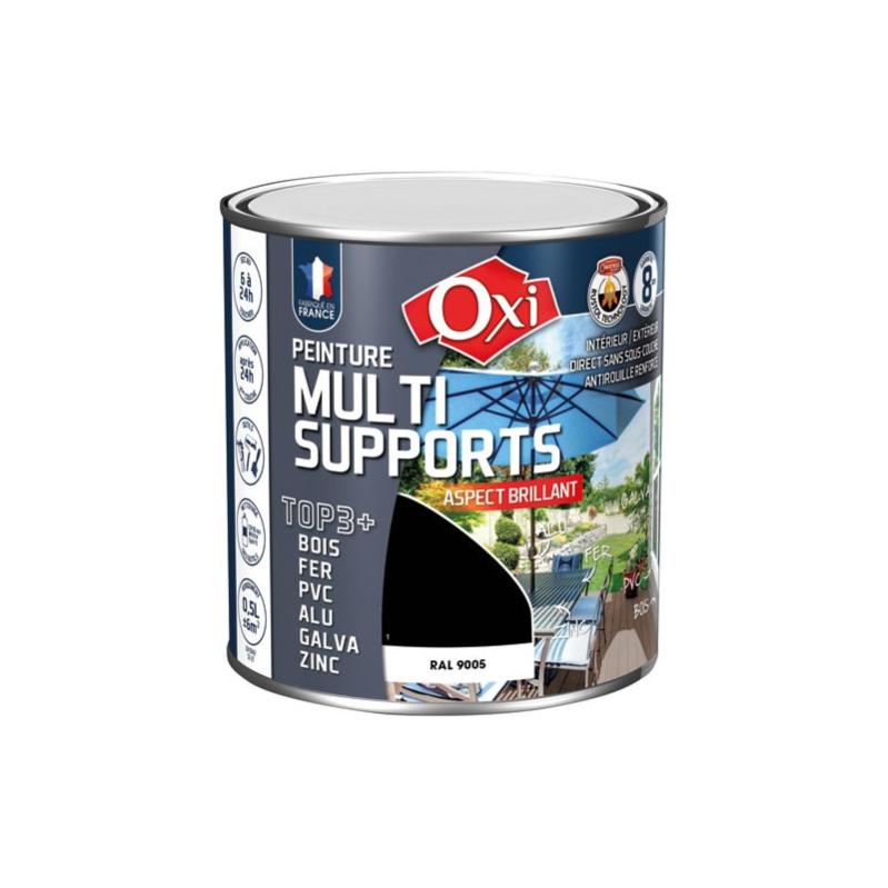 PEINT.TOP 3 BOIS FER PVC BRI.500ML NOI OXI - OXTOPB.5N | Leroy Merlin