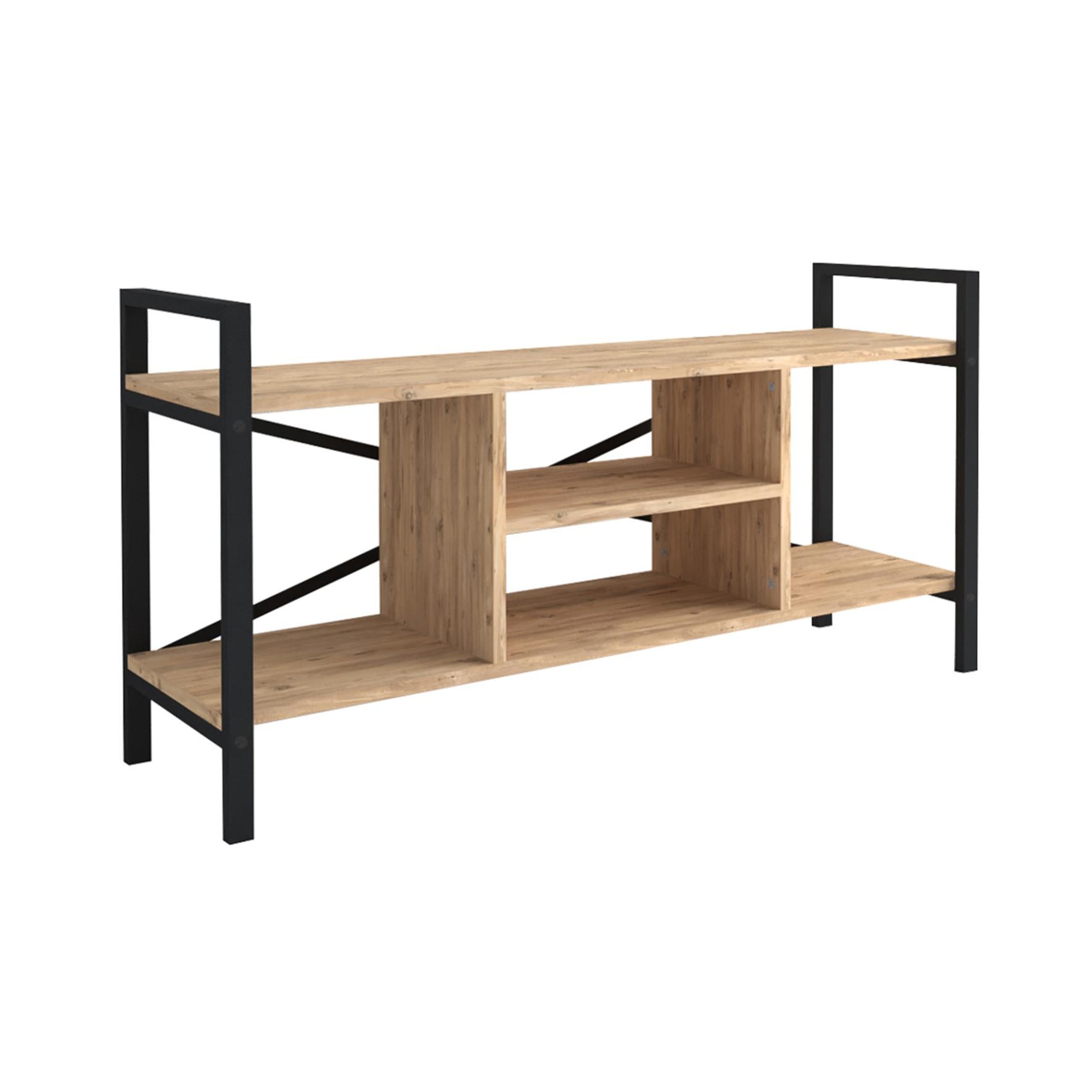 Venprodin - Table Tv Avec Structure Métallique 61x120x35 Safir | Leroy ...
