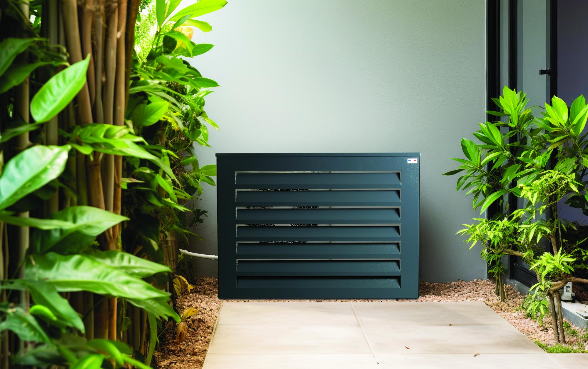 Cache climatiseur beige- RAL 7035 - Taille moyen - 940 X 690 x 510 mm | Leroy Merlin