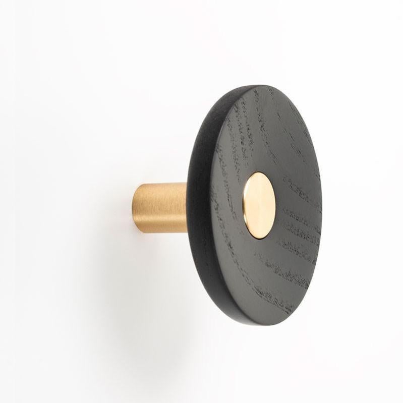 Colgador Zoot 7001-Laton oscuro cepillado / lacado negro mate / 90 mm ...