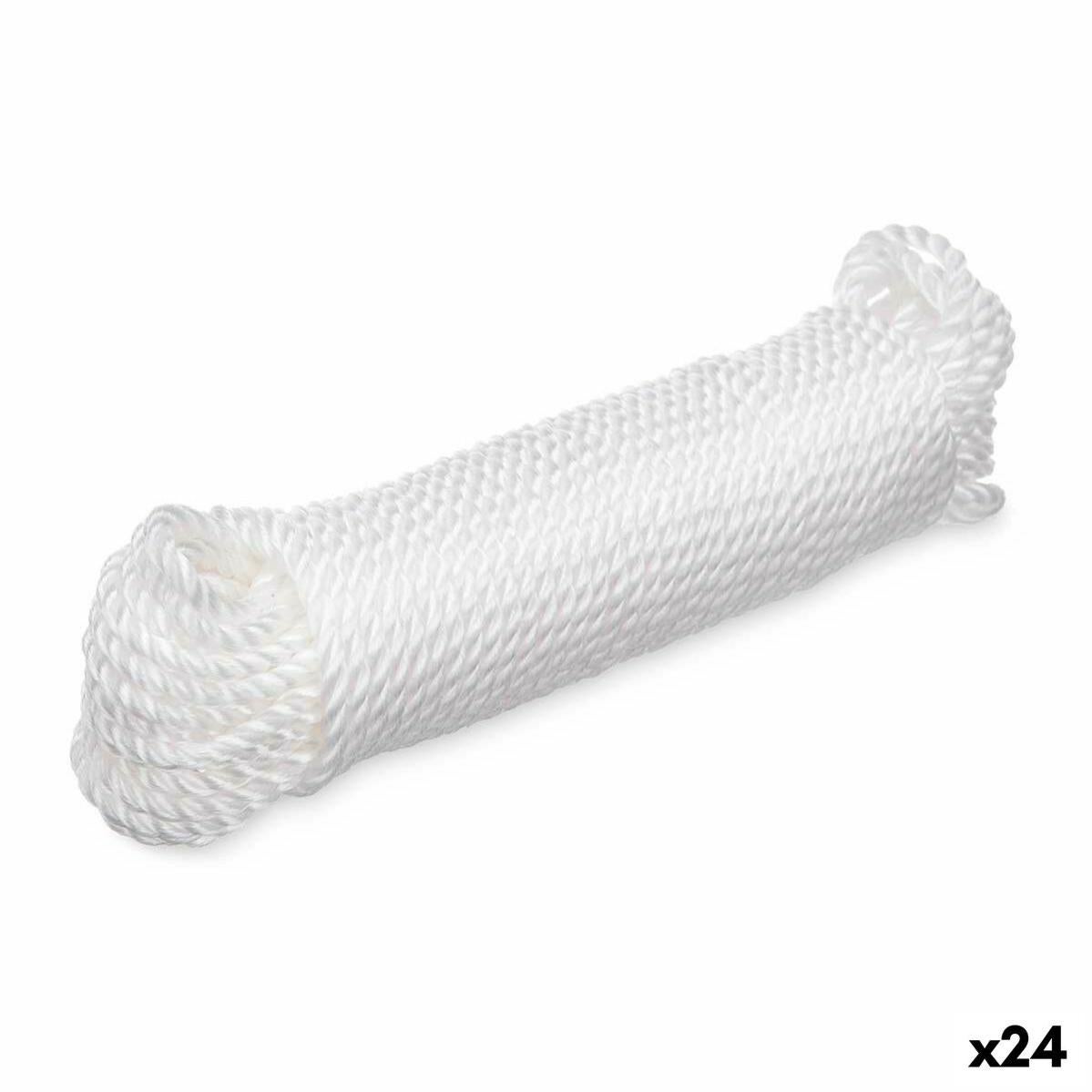 Fil à linge Blanc Plastique 20 m (24 Unités) | Leroy Merlin