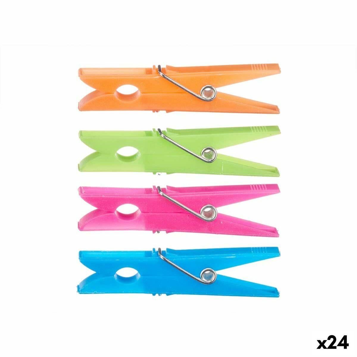 Mollette per Panni Multicolore Plastica 24 Pezzi Set (24 Unità) | Leroy ...