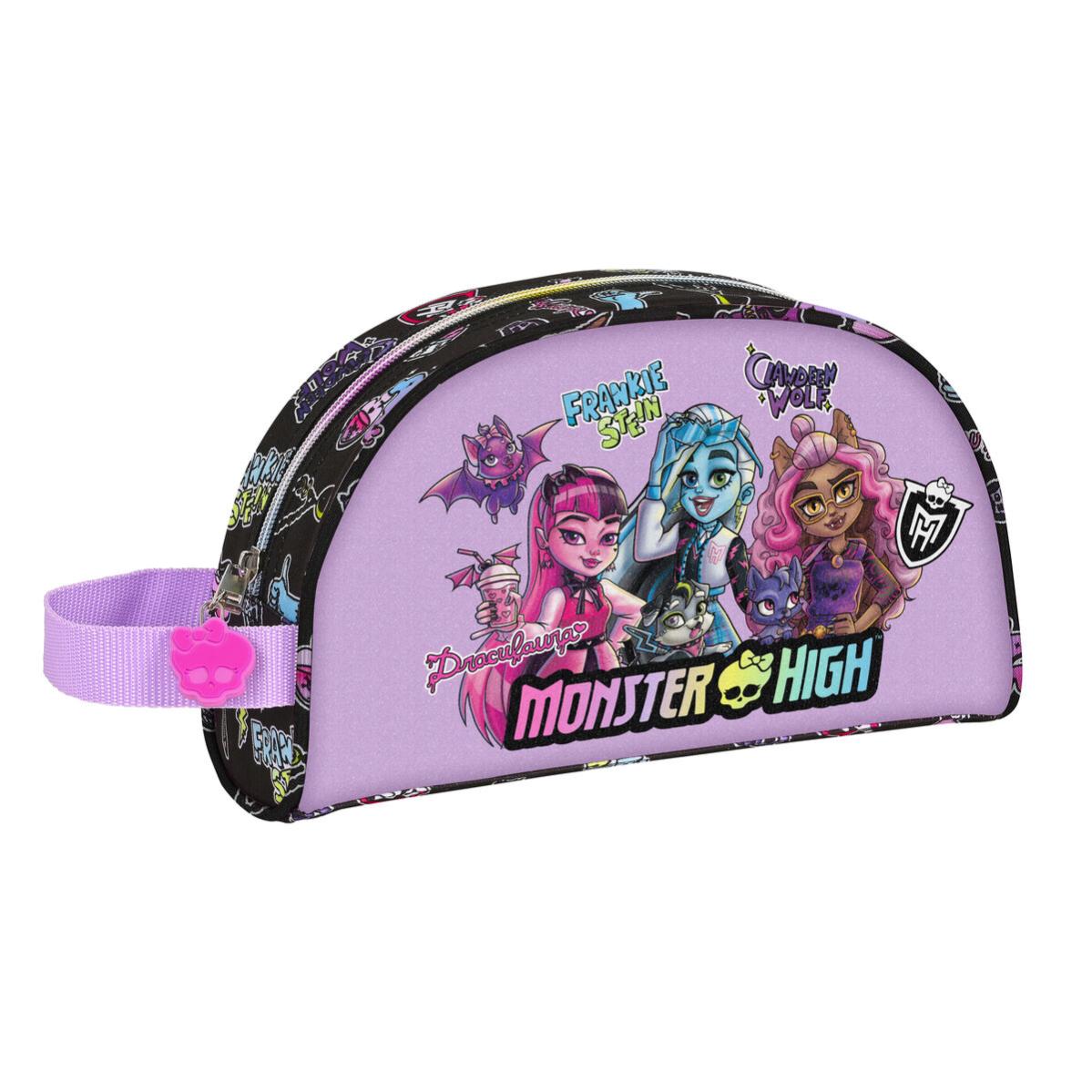 Nécessaire de Voyage Monster High Creep Noir Polyester 300D 26 x 16 x 9 ...