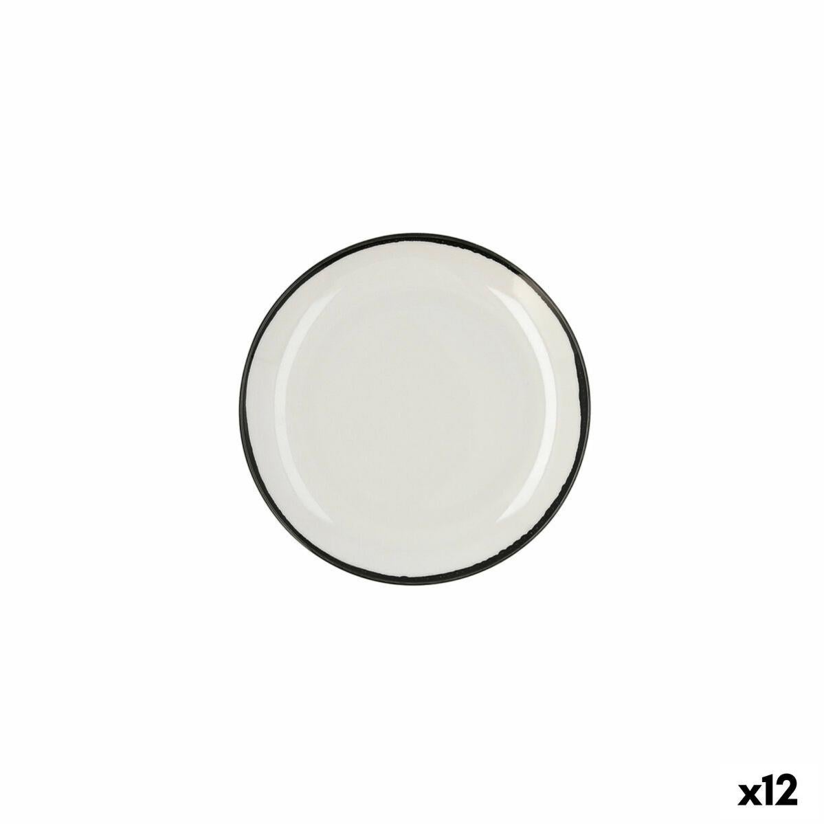 Piatto da pranzo Ariane Vital Filo Bianco Ceramica Ø 21 cm (12 Unità ...