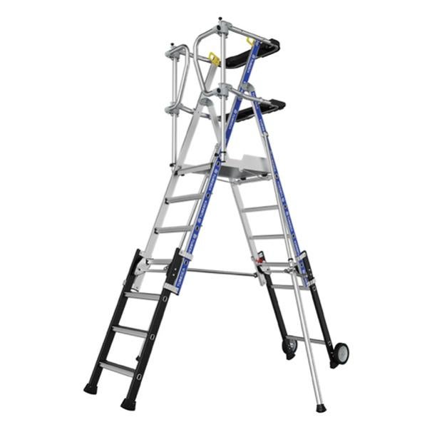 Pirl télescopique de 8 à 11 marches - Hauteur max. de travail 4.30m ...