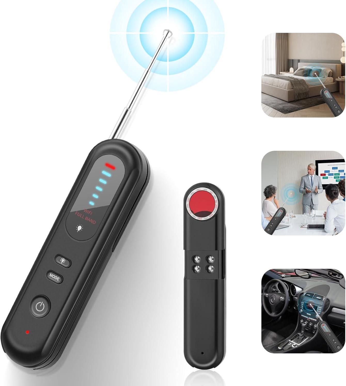 Detecteur de Camera Micro Espion, Bug Détecteur RF sans Fil pour Caméra ...