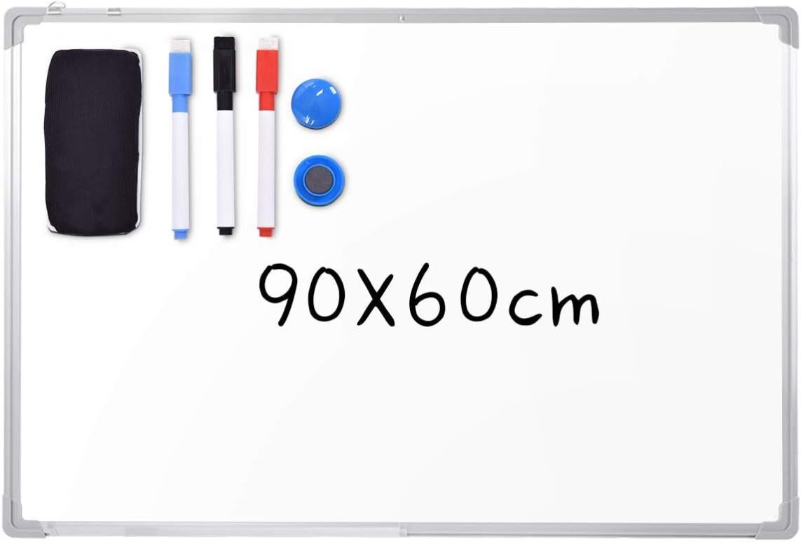 Tableau Blanc Magnetique, avec 3 Stylos Effacables Couleur Noir-Rouge ...