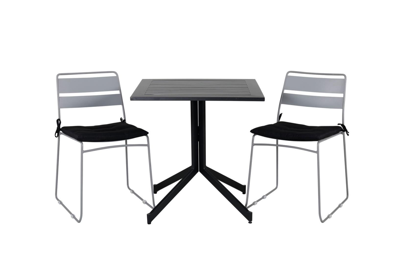 Way Ensemble table et chaises de jardin, table 70x70cm et 2 chaises ...