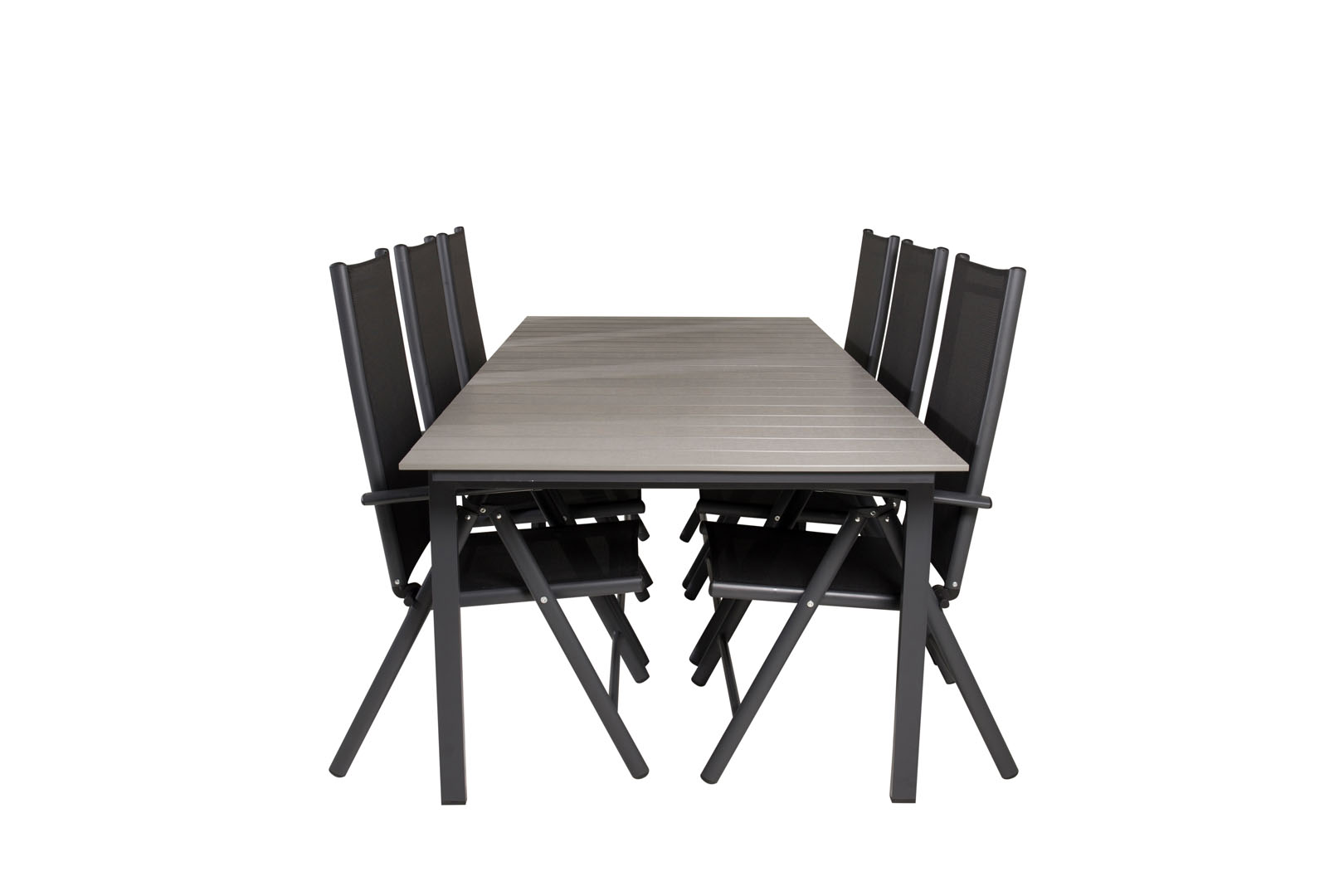 Levels Ensemble table et chaises de jardin, table 100x229/310cm et 6 ...