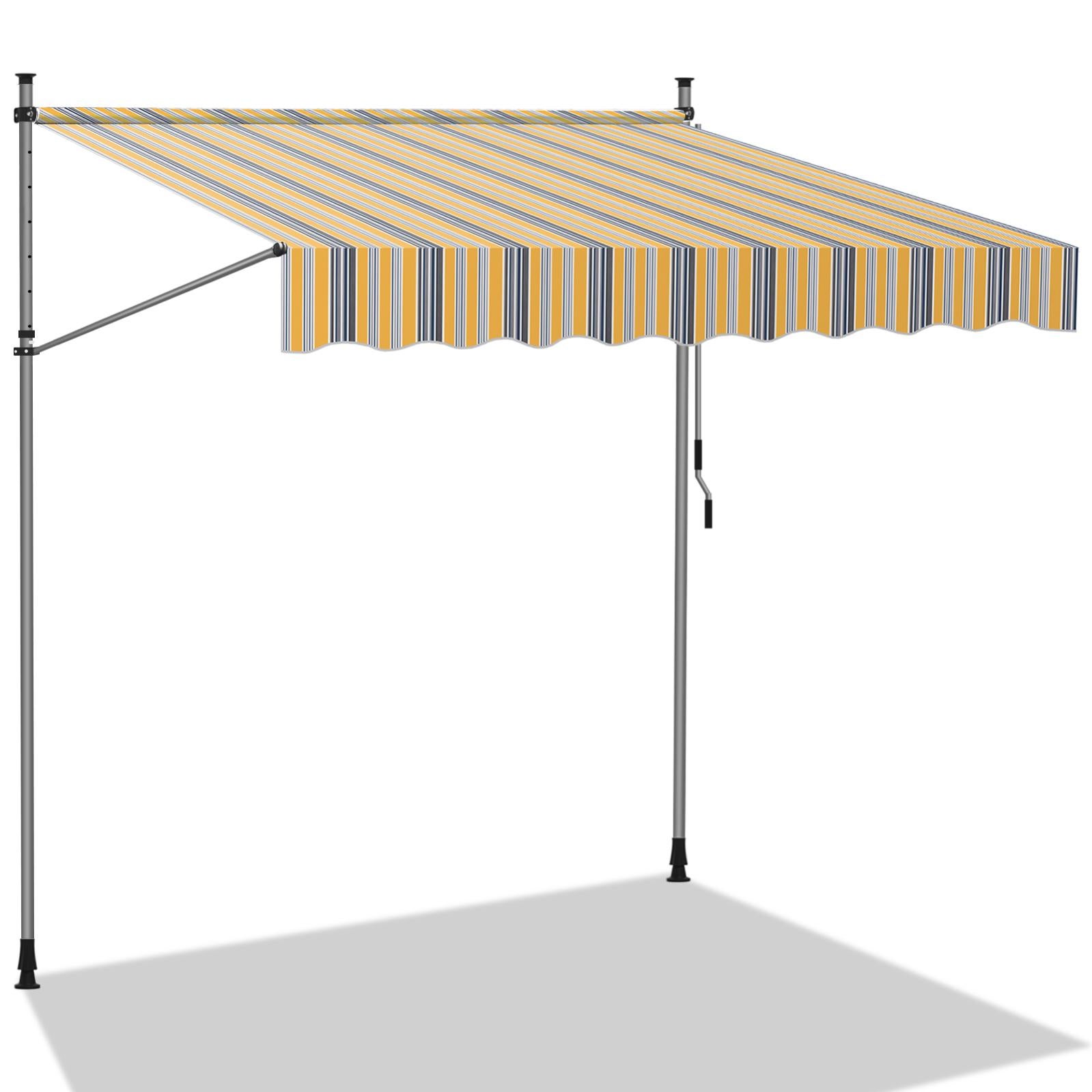 Tenda da balcone Tenda da sole a retrazione manuale Tenda da balcone ...