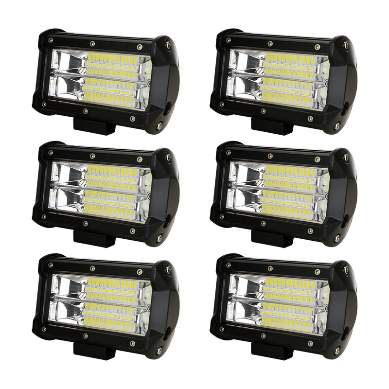 6x 72W Phare de Travail 12V-24V LED Phare Projecteur etanche IP 67 Feu ...