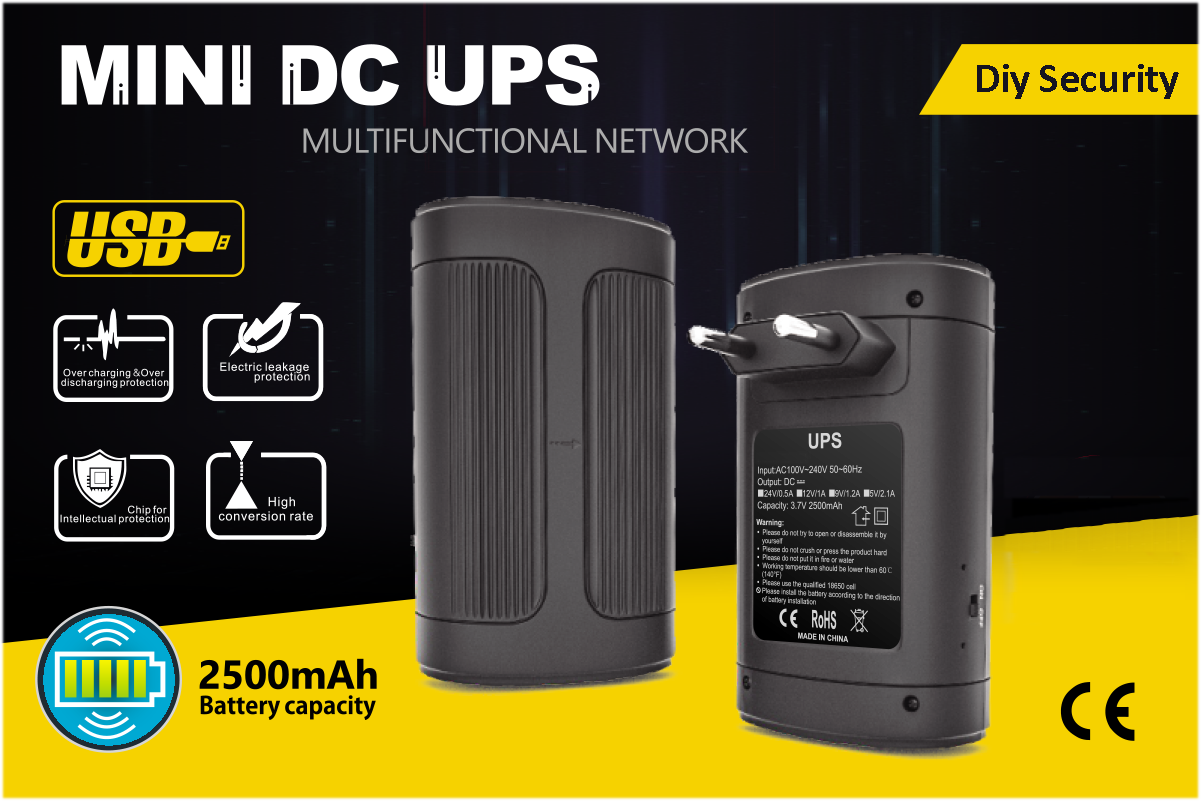 Système UPS Mini UPS 5V 2A pour caméras IP et autres appareils ménagers ...