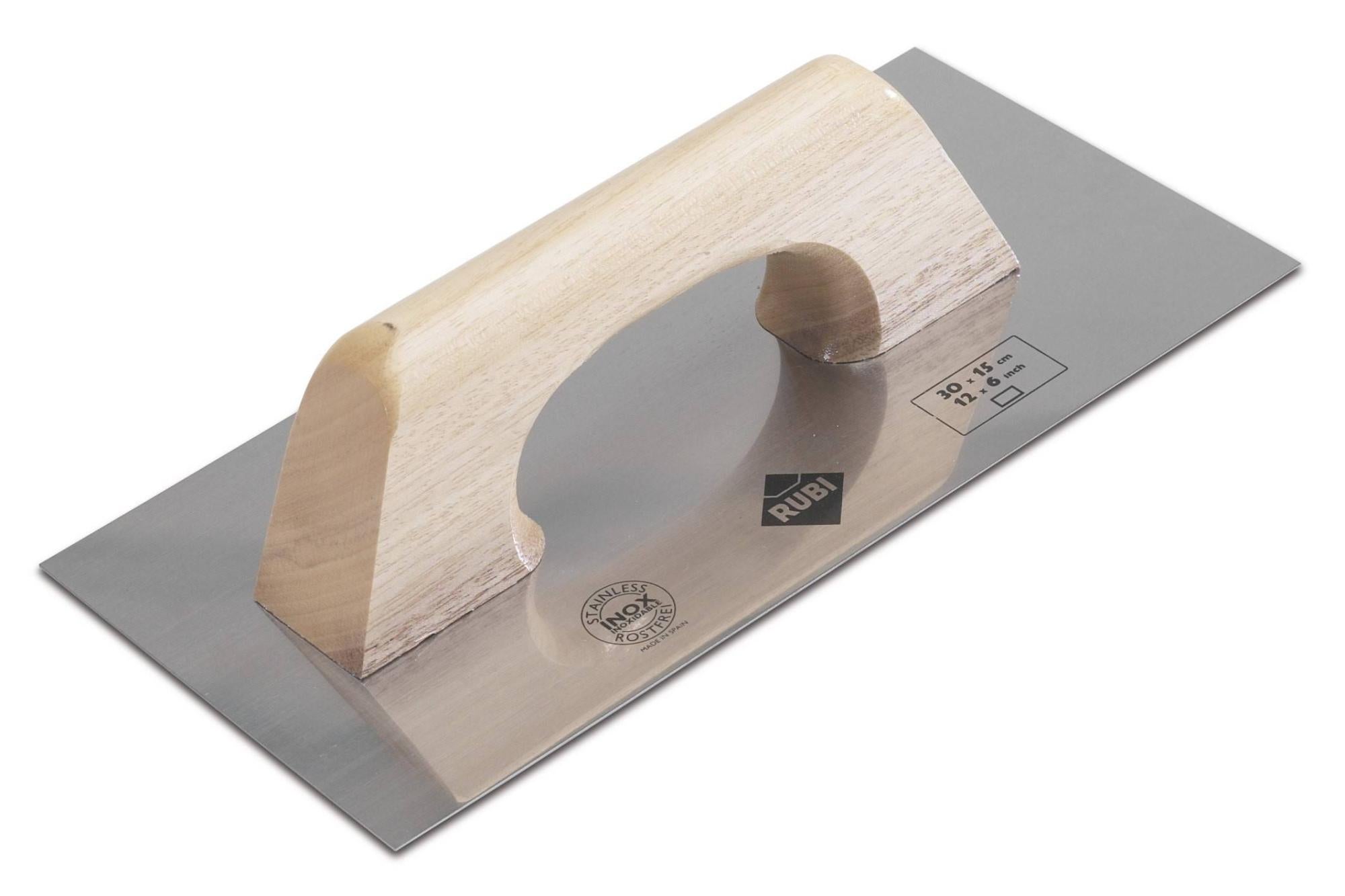 Llana Albañil Mango Cerrado Madera 300X150Mm Acero Inox Rubi | Leroy Merlin